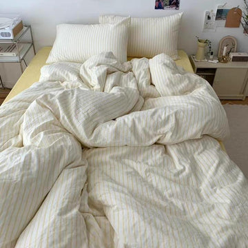Coastal Stripes Bedding Set - Yellow