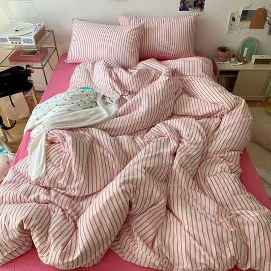 Coastal Stripes Bedding Set - Yellow